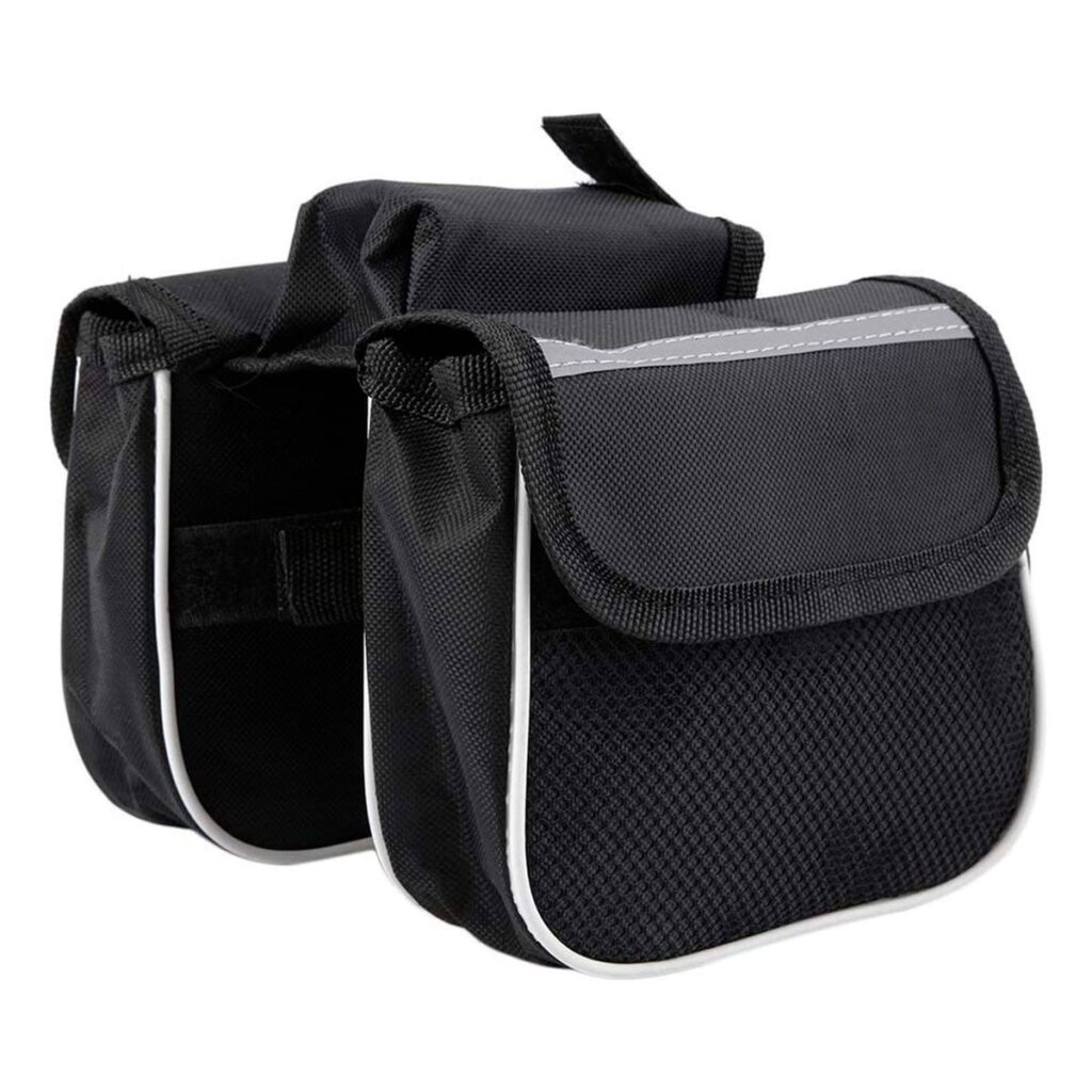 Alforja Bolso Doble Para Bicicleta Negro - Buenos Aires Tecno