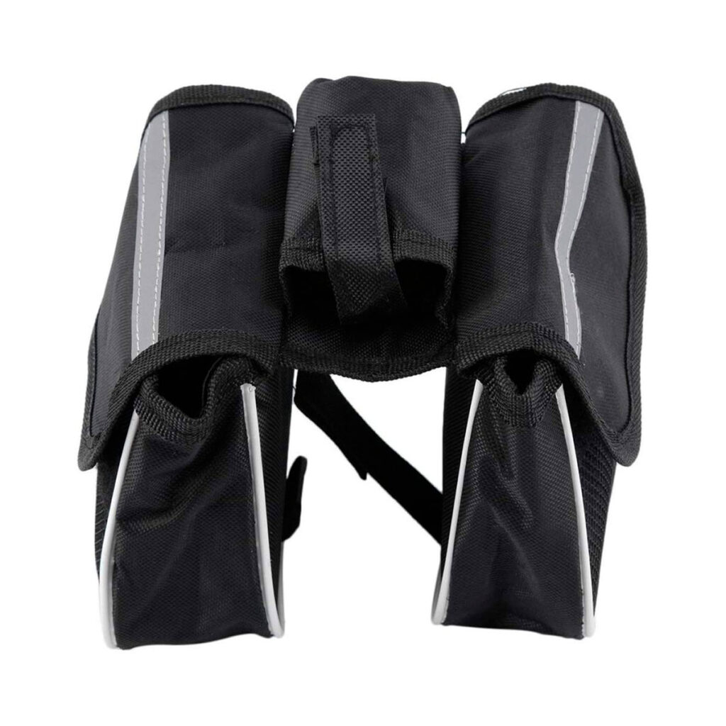 Alforja Bolso Doble Para Bicicleta Negro - Buenos Aires Tecno
